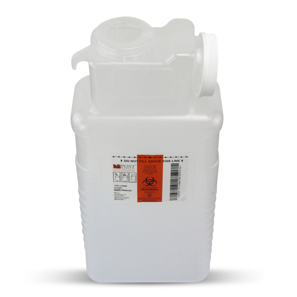 2.5 gal Sharps Container - Post Medical