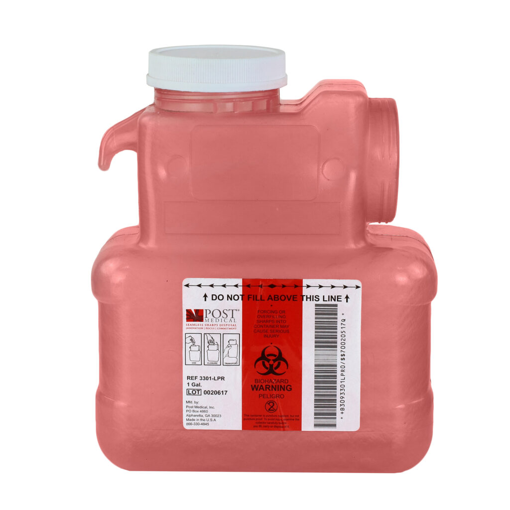 1-Gallon Sharps Containers | USA Made | Shop with Post Medical