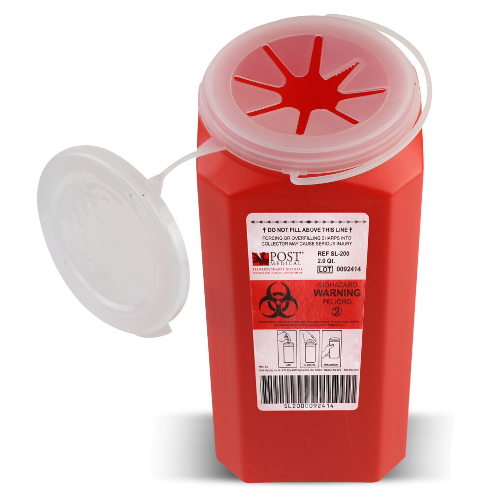Yellow & Red Sharps Containers | Shop Post Medical