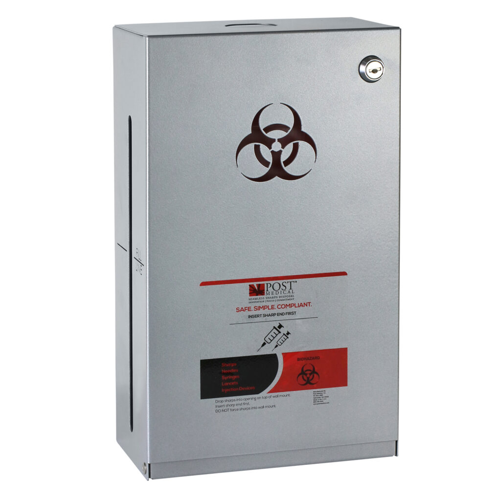 1.5 Gal Sharps Container Cabinet - Post Medical