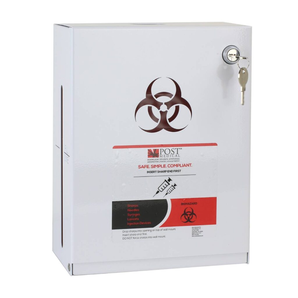 Sharps Box for Needles | Shop Supplies at Post Medical