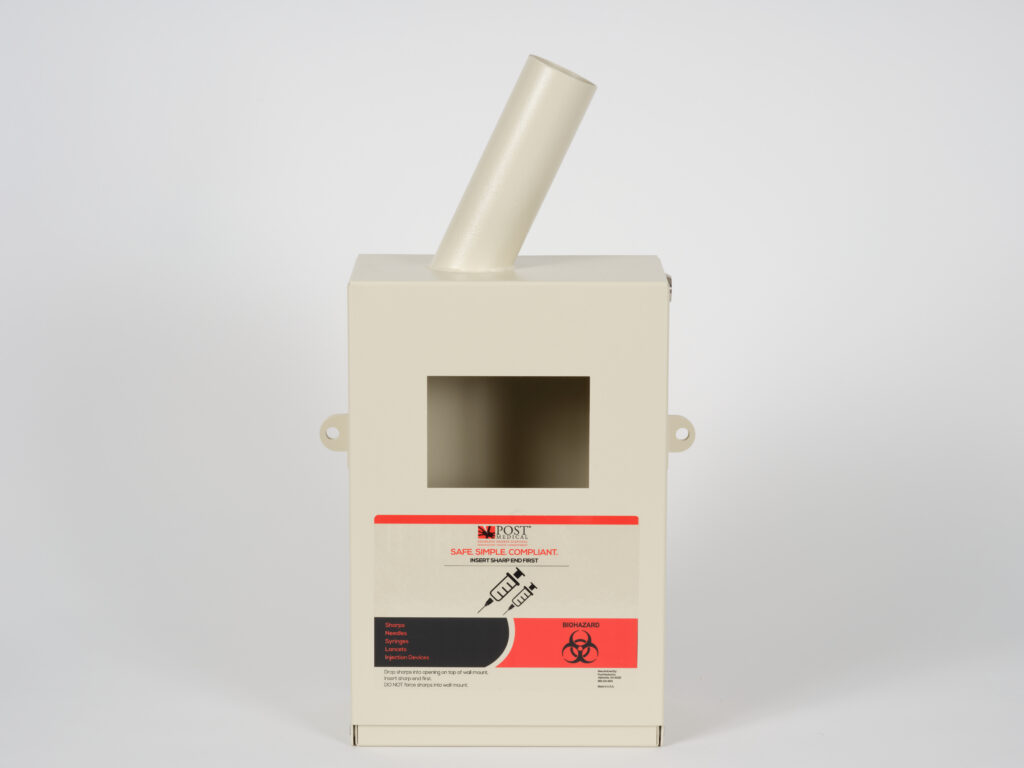 Starter Kit: 1.5 Gal SFP Sharps Containers & Cabinet - Post Medical